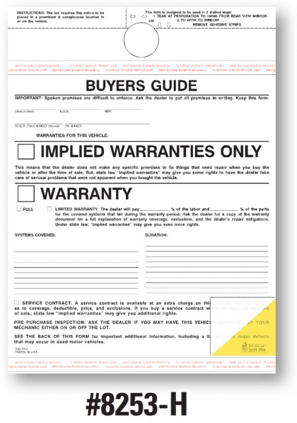 2-Part Buyers Guide - Implied Warranty - Mirror Hang, Adhesive Top ...