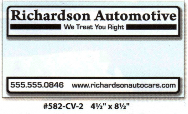 Custom FULL COLOR IMPRINT ROS Sticker 4 1/2" x 8 1/2" , DealerStockRoom ...