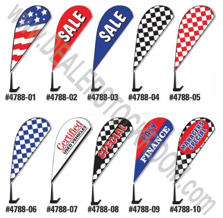 Clip-On Paddle Flags , DealerStockRoom shop | Dealer Stock Room.com ...