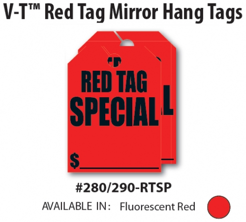 RED TAG SPECIAL Mirror Tags , DealerStockRoom shop | Dealer Stock Room