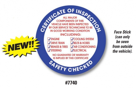 Round Inspection Stickers (100/Pack) , DealerStockRoom shop | Dealer ...