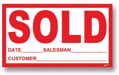 SOLD Sticker , DealerStockRoom shop | Dealer Stock Room