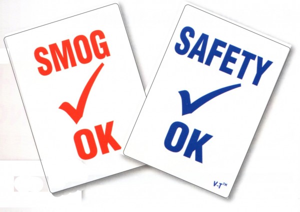 Smog/Safety Inspection Stickers (100/Pack) , DealerStockRoom shop ...