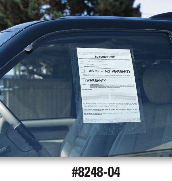 Static Cling Window Form Holder/Sheet , DealerStockRoom shop | Dealer ...